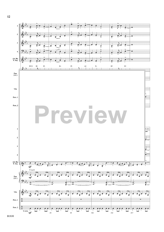 Blue Ridge Reel - Score" Sheet Music for Concert Band - Sheet Music Now