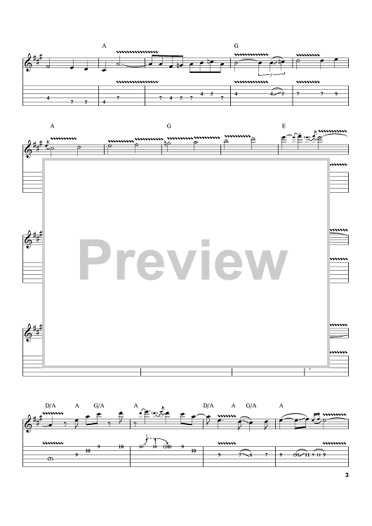Jessica" Sheet Music by The Allman Brothers Band for Guitar Tab - Sheet ...