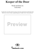 Keeper of the Door" Sheet Music for Piano/Vocal/Chords - Sheet Music Now