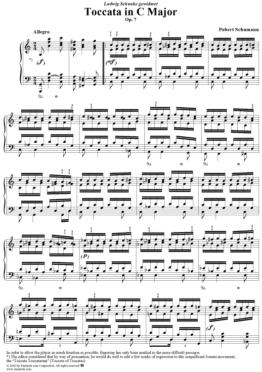 Toccata in C Major, Op. 7" Sheet Music for Piano Solo - Sheet Music Now