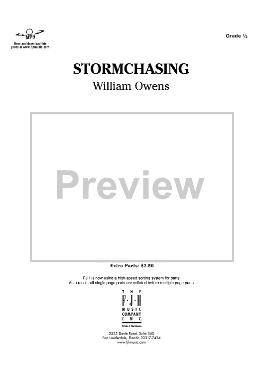 Stormchasing - Score" Sheet Music for Concert Band - Sheet Music Now