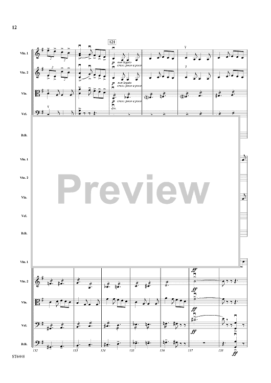 Second Suite (Movements 3 and 4) - Score" Sheet Music for String ...