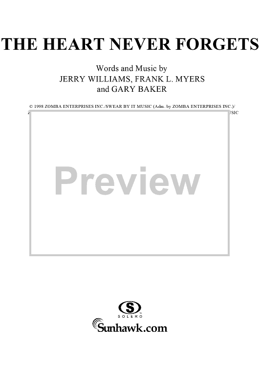 The Heart Never Forgets" Sheet Music by LeAnn Rimes for Piano/Vocal ...