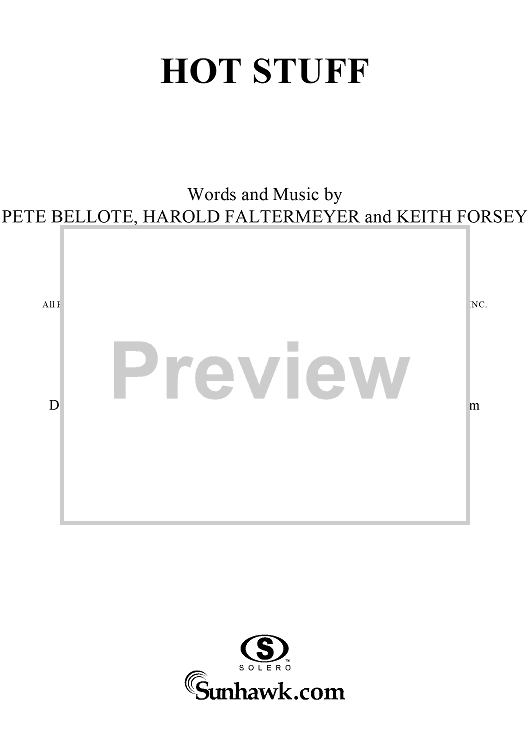 Hot Stuff" Sheet Music by Donna Summer for Easy Piano - Sheet Music Now