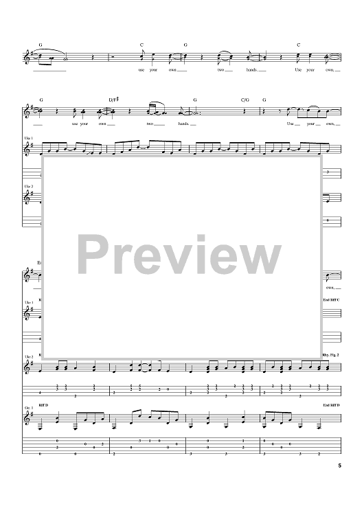 With My Own Two Hands" Sheet Music by Ben Harper; Jack Johnson for ...