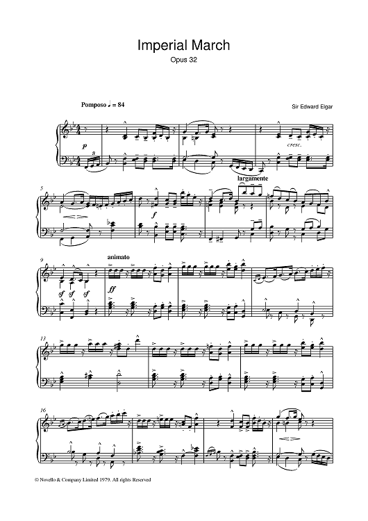Imperial March Op. 32" Sheet Music for Piano - Sheet Music Now