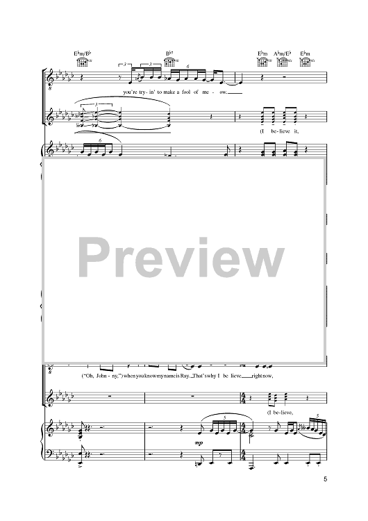 I Believe To My Soul" Sheet Music by Ray Charles for Piano/Vocal/Chords - Sheet Music Now