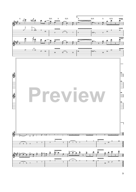 Jessica" Sheet Music by The Allman Brothers Band for Guitar Tab - Sheet ...