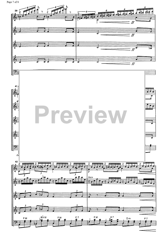 Va Pensiero from the opera Nabucco - Full Score" Sheet Music for ...