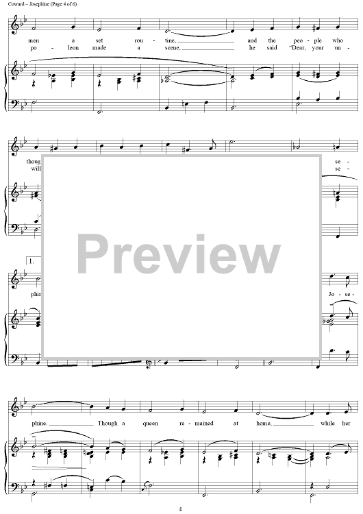 Josephine" Sheet Music for Piano/Vocal - Sheet Music Now