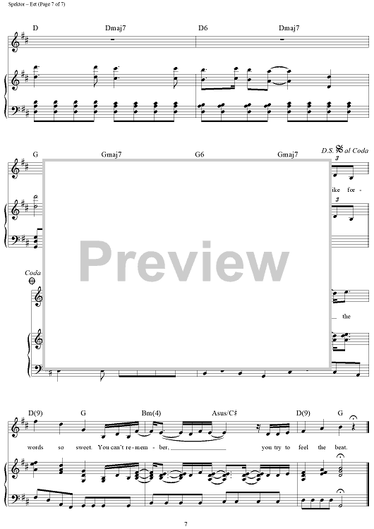 Eet" Sheet Music by Regina Spektor for Piano/Vocal/Chords - Sheet Music Now