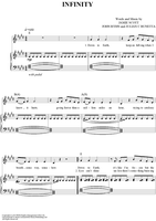 Infinity" Sheet Music by One Direction for Piano/Vocal/Chords - Sheet ...