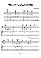 We Are Santa's Elves" Sheet Music by Johnny Marks for Piano/Vocal ...