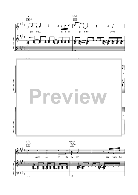 Spies" Sheet Music by Coldplay for Piano/Vocal/Chords - Sheet Music Now