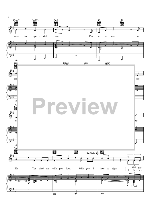 Differences" Sheet Music by Ginuwine for Piano/Vocal/Chords - Sheet ...