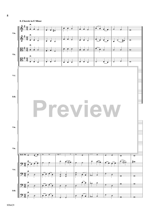 10 Intonation Studies and Chorales for String Orchestra - Score" Sheet ...