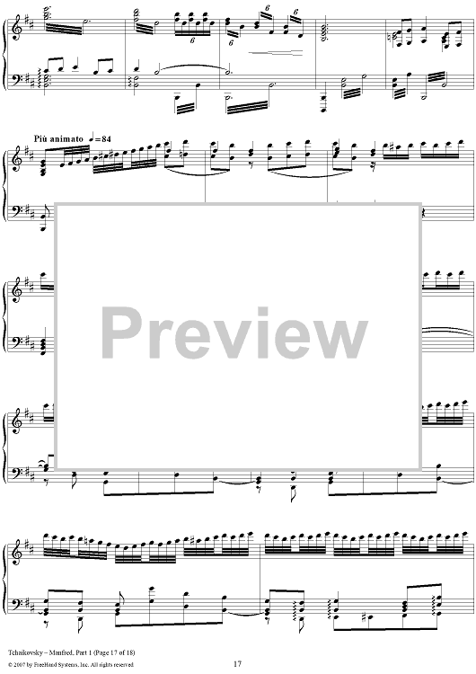 Symphony “Manfred” on dramatic poem by Byron, Part 1" Sheet Music for ...