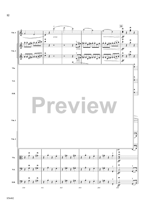 Symphony No. 1 - First Movement - Score" Sheet Music for String Orchestra - Sheet Music Now