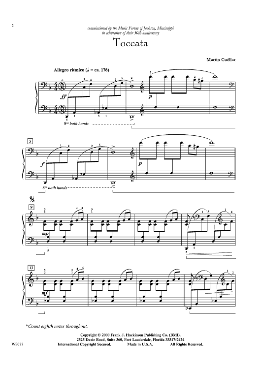 Toccata" Sheet Music for Piano - Sheet Music Now