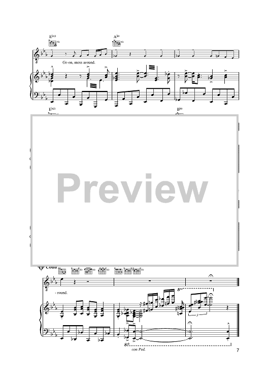 Mess Around" Sheet Music by Ray Charles for Piano/Vocal/Chords - Sheet ...