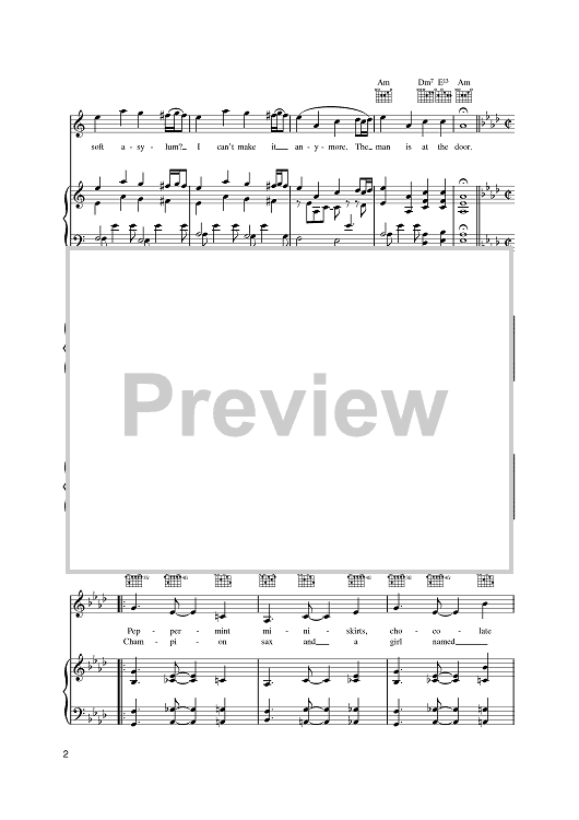 The Soft Parade" Sheet Music by The Doors for Piano/Vocal/Chords ...