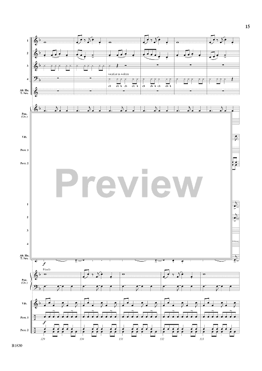 Blue Ridge Reel - Score" Sheet Music for Concert Band - Sheet Music Now