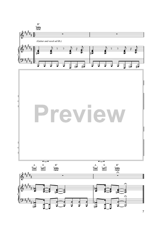 Hard To Handle" Sheet Music by The Black Crowes for Piano/Vocal/Chords ...