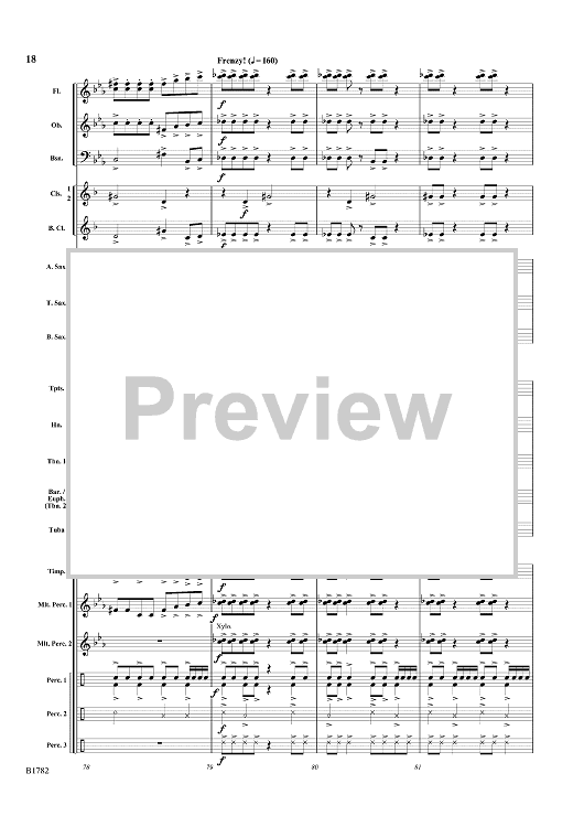 Alarm - Score" Sheet Music for Concert Band - Sheet Music Now