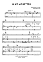 I Like Me Better" Sheet Music by Lauv for Piano/Vocal/Chords - Sheet ...