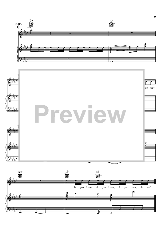 Do You Know? (The Ping Pong Song)" Sheet Music by Enrique Iglesias for ...