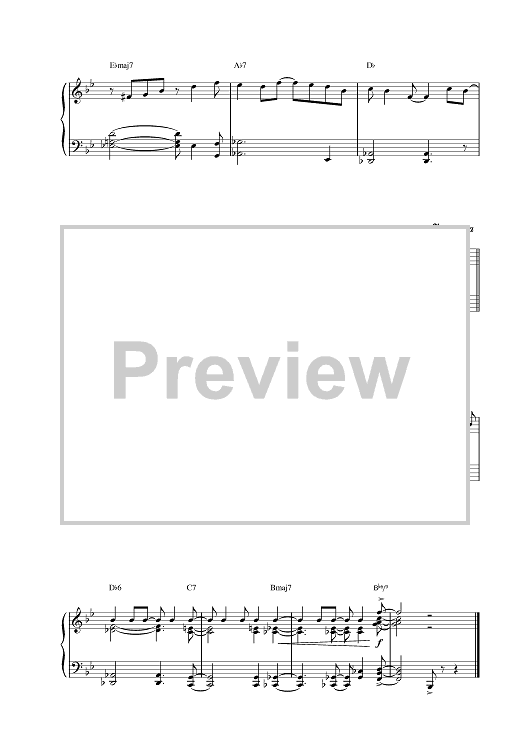 One Note Samba" Sheet Music by Antonio Carlos Jobim for Piano - Sheet ...