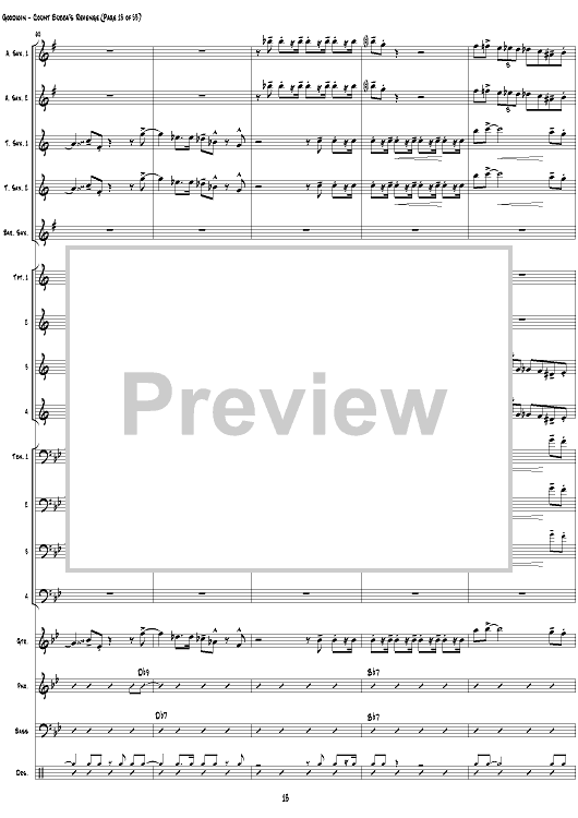 Count Bubba's Revenge - Score" Sheet Music by Gordon Goodwin's Big Phat ...
