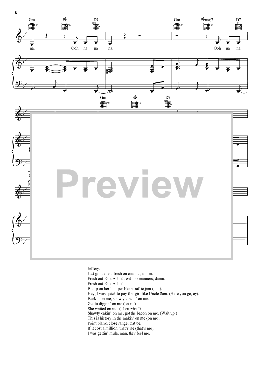 Havana" Sheet Music by Camila Cabello for Piano/Vocal/Chords - Sheet ...
