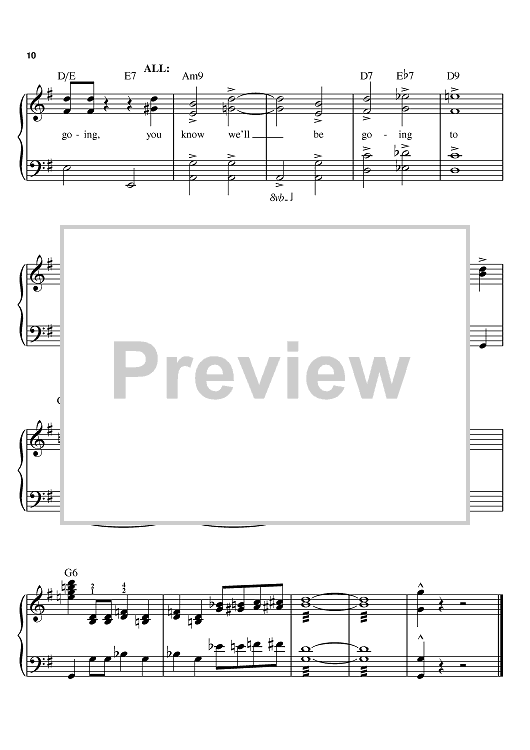 Springtime For Hitler" Sheet Music by Mel Brooks for Easy Piano - Sheet ...