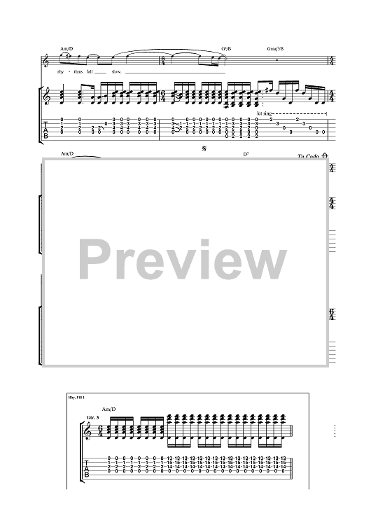 Mojo Pin" Sheet Music by Jeff Buckley for Guitar Tab - Sheet Music Now