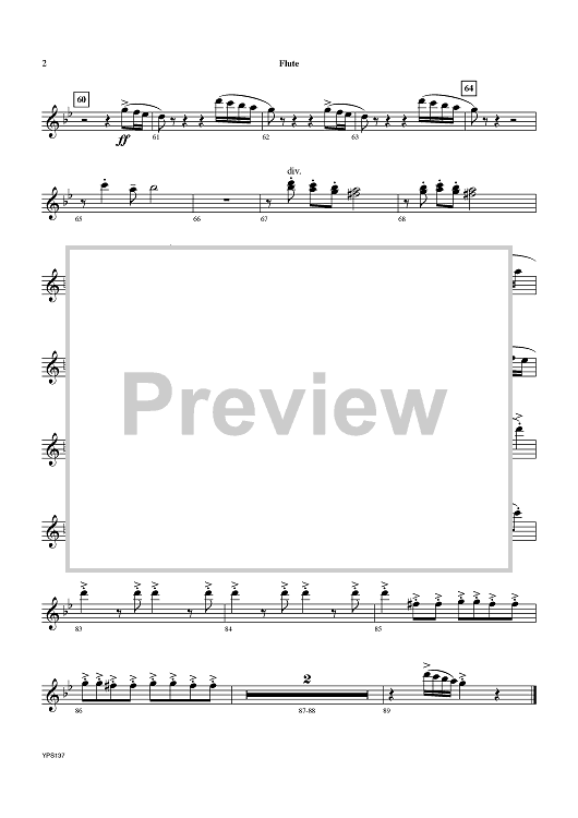 Zombie Tango - Flute" Sheet Music for Concert Band - Sheet Music Now