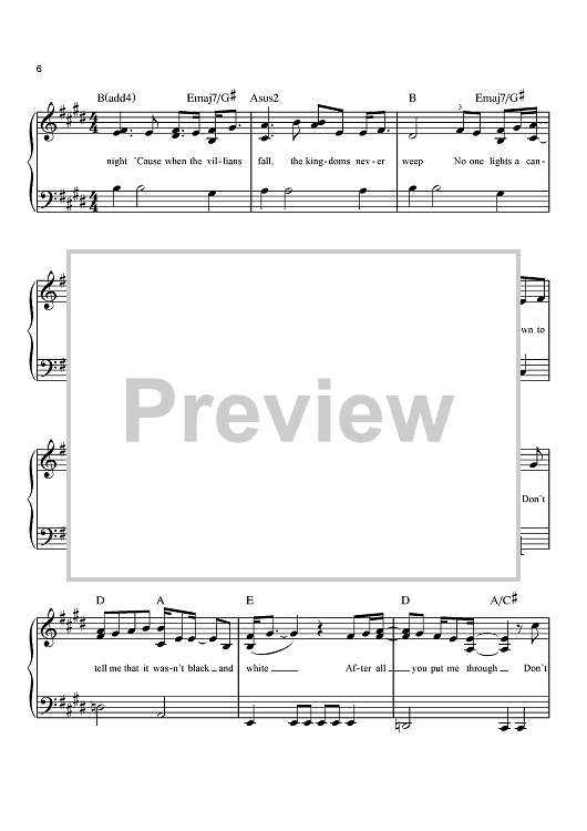 Requiem - from Dear Evan Hansen" Sheet Music for Easy Piano/Vocal ...