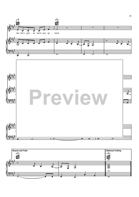 Fancy" Sheet Music by Reba McEntire for Piano/Vocal/Chords - Sheet ...