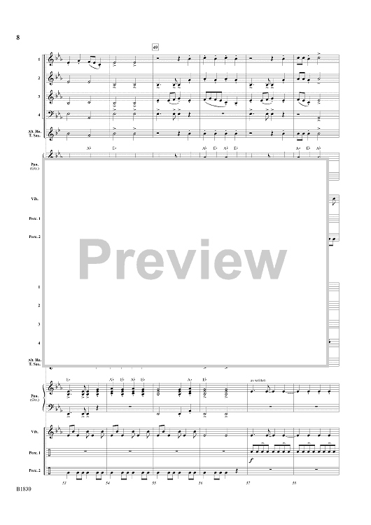 Blue Ridge Reel - Score" Sheet Music for Concert Band - Sheet Music Now