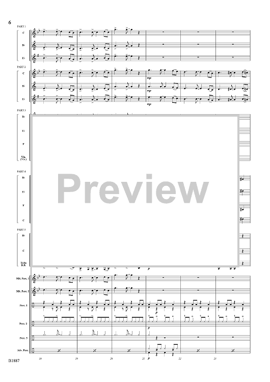 Bell Carol Rock - Score" Sheet Music for Concert Band - Sheet Music Now