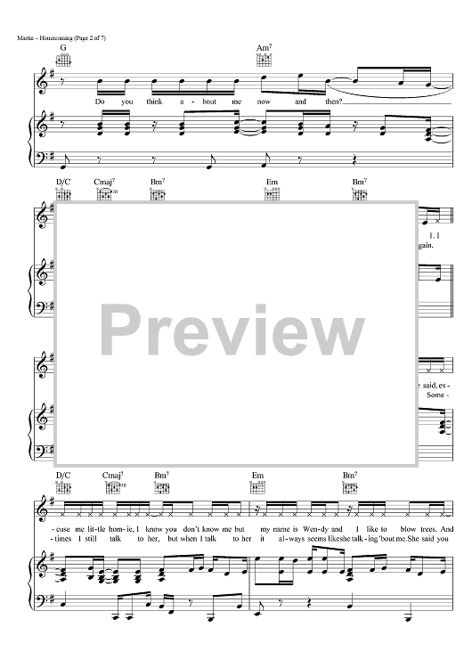 Homecoming" Sheet Music by Kanye West for Piano/Vocal/Chords - Sheet Music Now