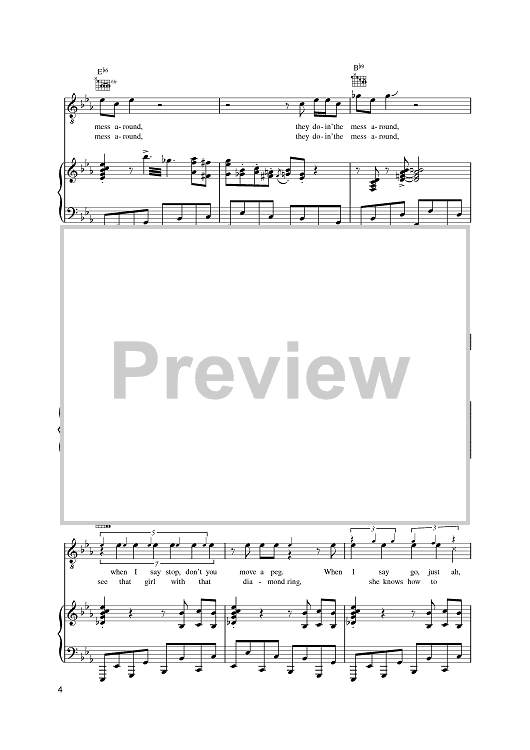 Mess Around" Sheet Music by Ray Charles for Piano/Vocal/Chords - Sheet ...