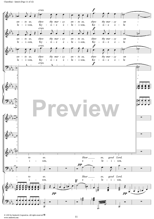 Introit - No. 1 from "Requiem No. 1 in C minor"" Sheet Music for Four ...