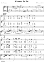 Crossing The Bar" Sheet Music for Four-part Mixed Chorus - Sheet Music Now