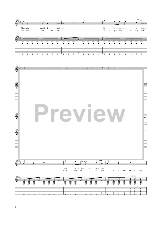 All Apologies" Sheet Music by Nirvana for Guitar Tab - Sheet Music Now