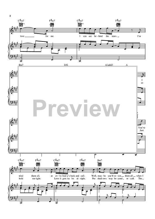 Fallen Angel" Sheet Music by Frankie Valli; The Four Seasons for Piano/Vocal/Chords - Sheet ...