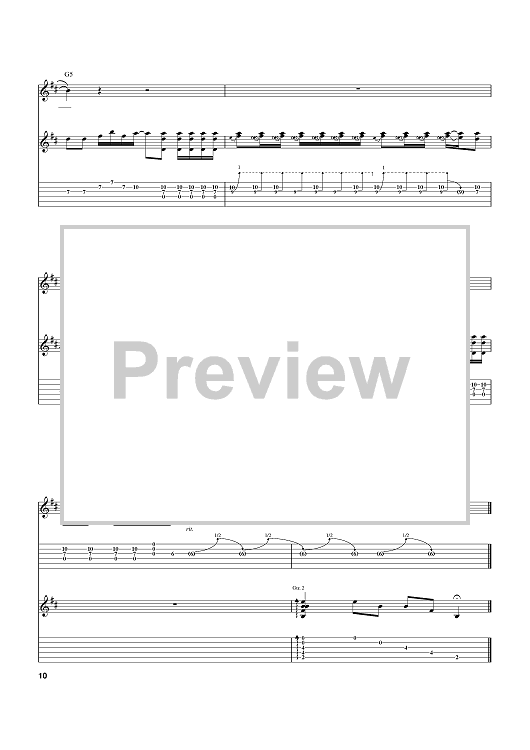 Counting Blue Cars" Sheet Music by Dishwalla for Guitar Tab - Sheet ...