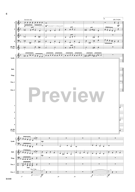Dark Ride - Score" Sheet Music for Concert Band - Sheet Music Now