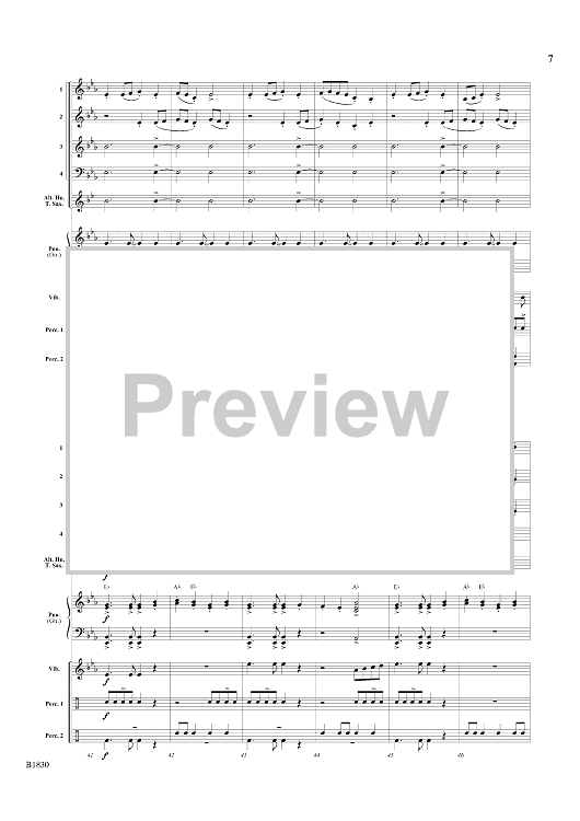 Blue Ridge Reel - Score" Sheet Music for Concert Band - Sheet Music Now