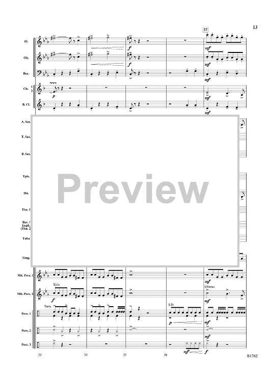 Alarm - Score" Sheet Music for Concert Band - Sheet Music Now